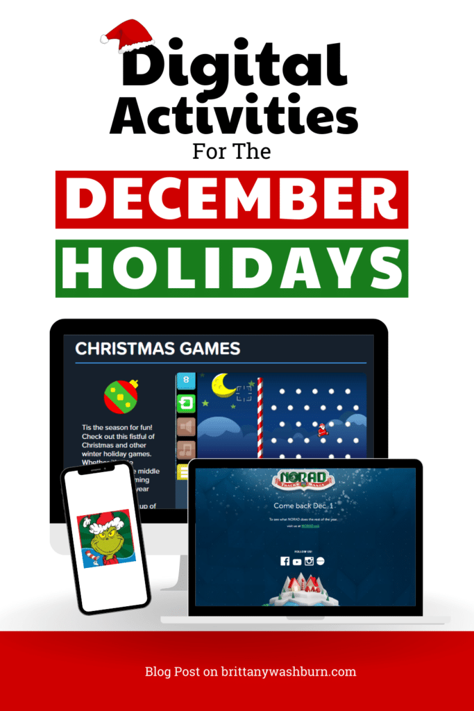 Digital Activities for the December Holidays