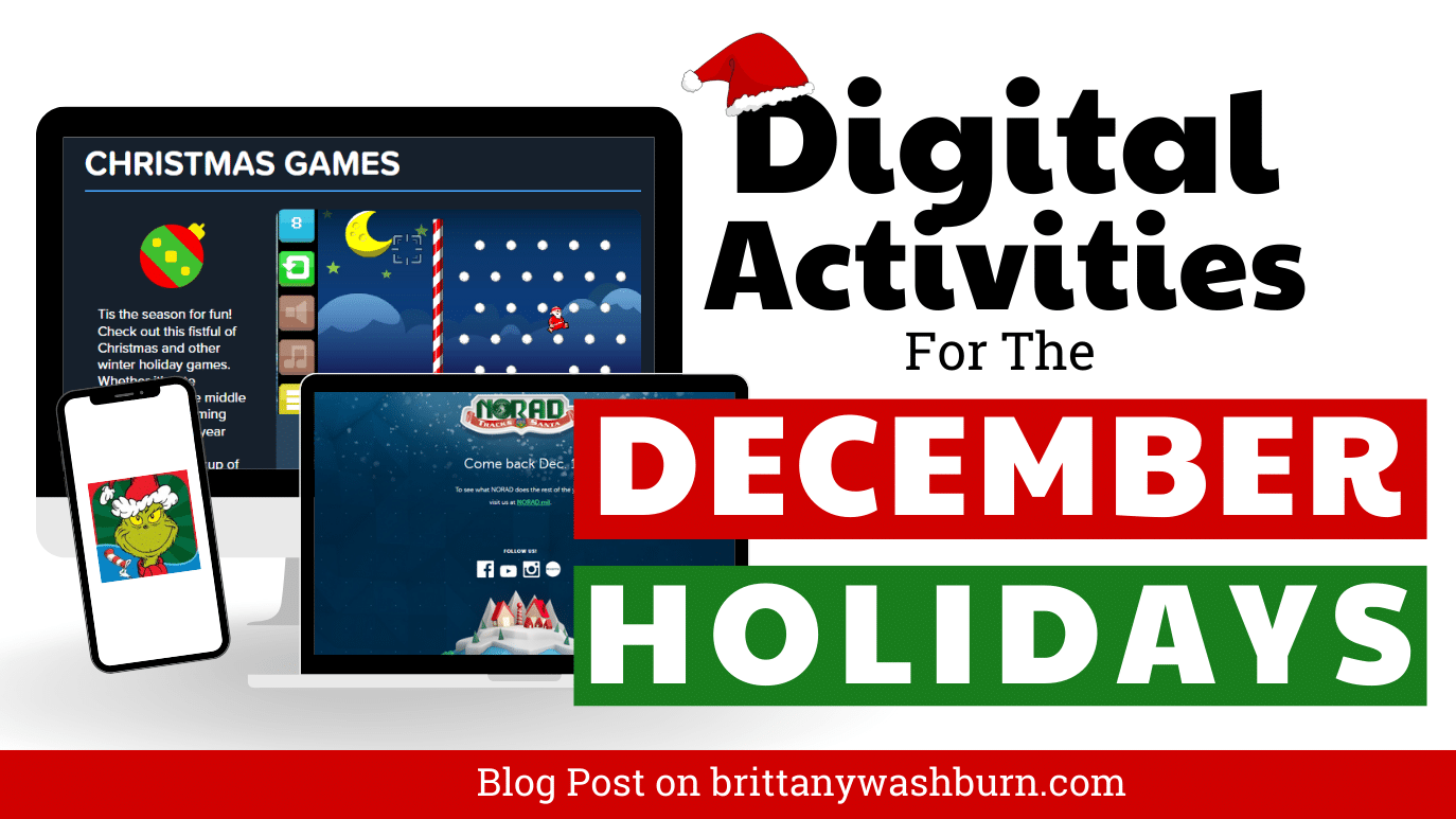 Digital Activities for the December Holidays