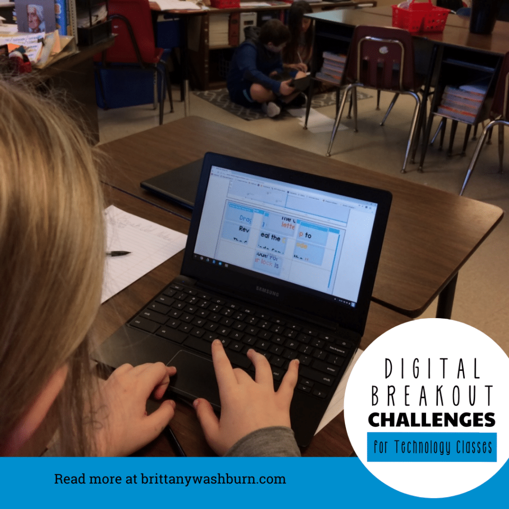 Digital Breakout Challenges for Tech Class