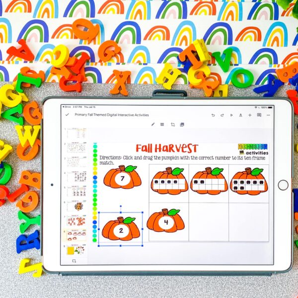 Fall Math and ELA Digital Interactive Activities