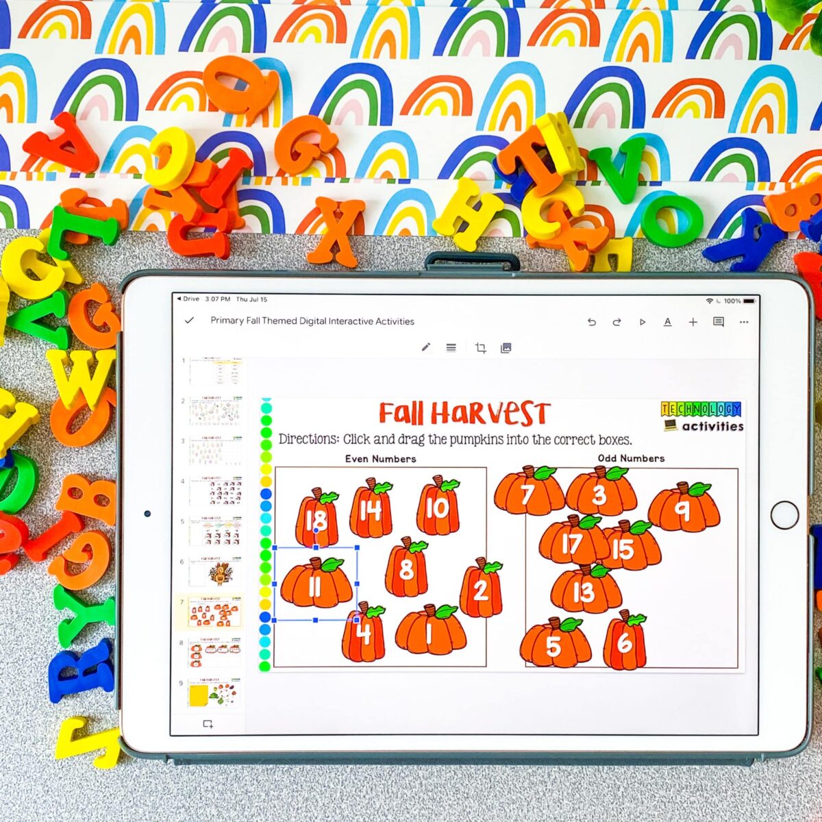 Fall Math and ELA Digital Interactive Activities