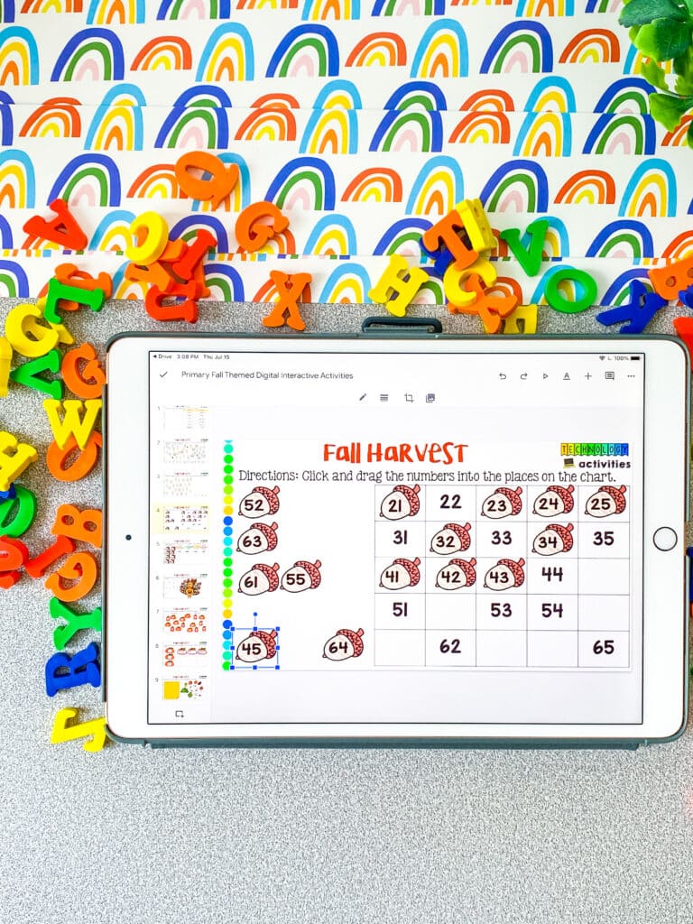 Fall Math and ELA Digital Interactive Activities
