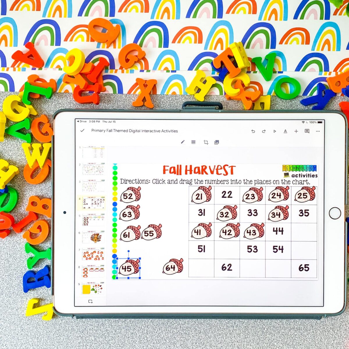 Fall Math and ELA Digital Interactive Activities