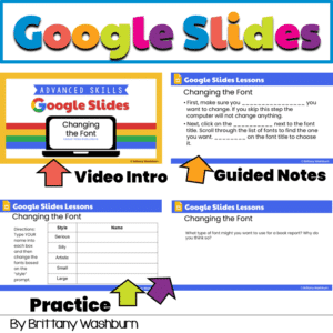 Google Slides Lessons - 11 Lesson Complete Unit