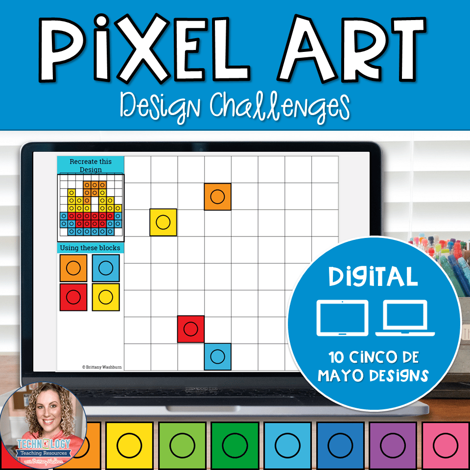 Cinco de Mayo Digital Pixel Art STEM Challenges