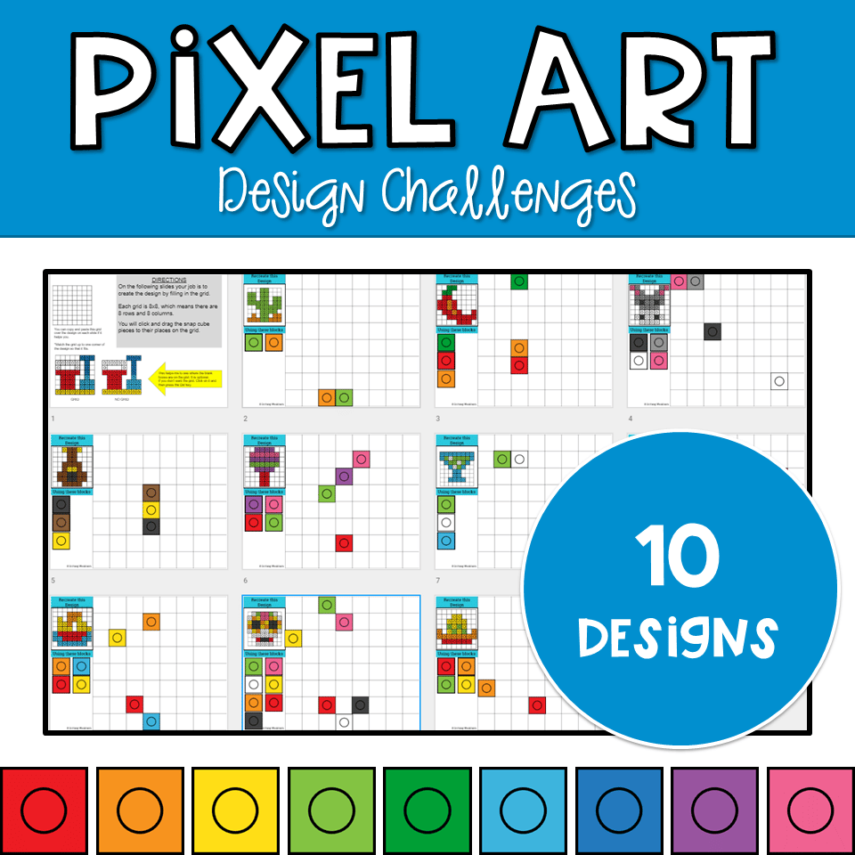 Cinco de Mayo Digital Pixel Art STEM Challenges