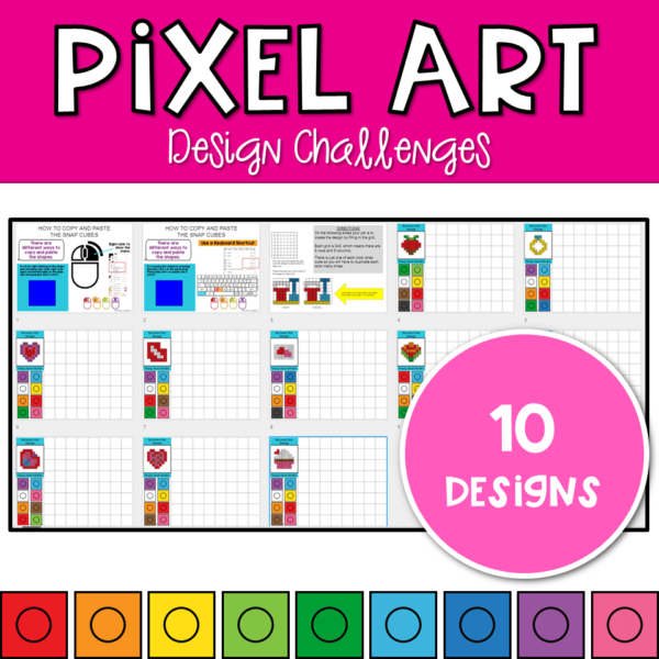 Valentine's Day Pixel Art STEM Challenges