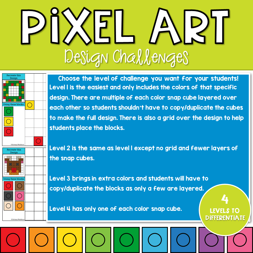 Christmas Digital Pixel Art STEM Challenges