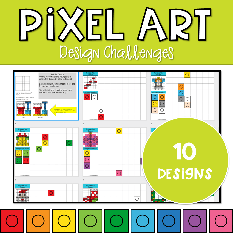 Christmas Digital Pixel Art STEM Challenges