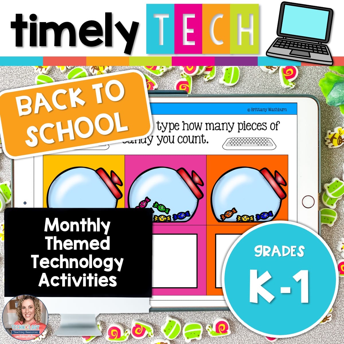 K-1 Timely Tech Back to School Themed Computer Lab Lessons