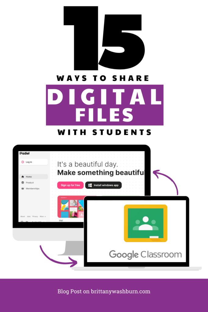 15 Ways to Share Digital Files with Elementary Students