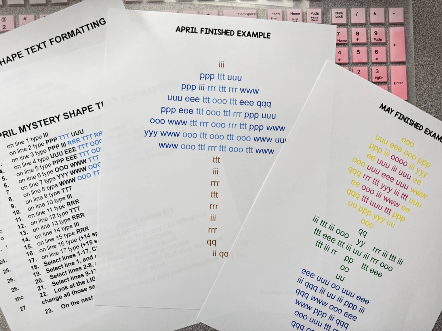 Text Formatting Activities for Typing & Word Processing Practice