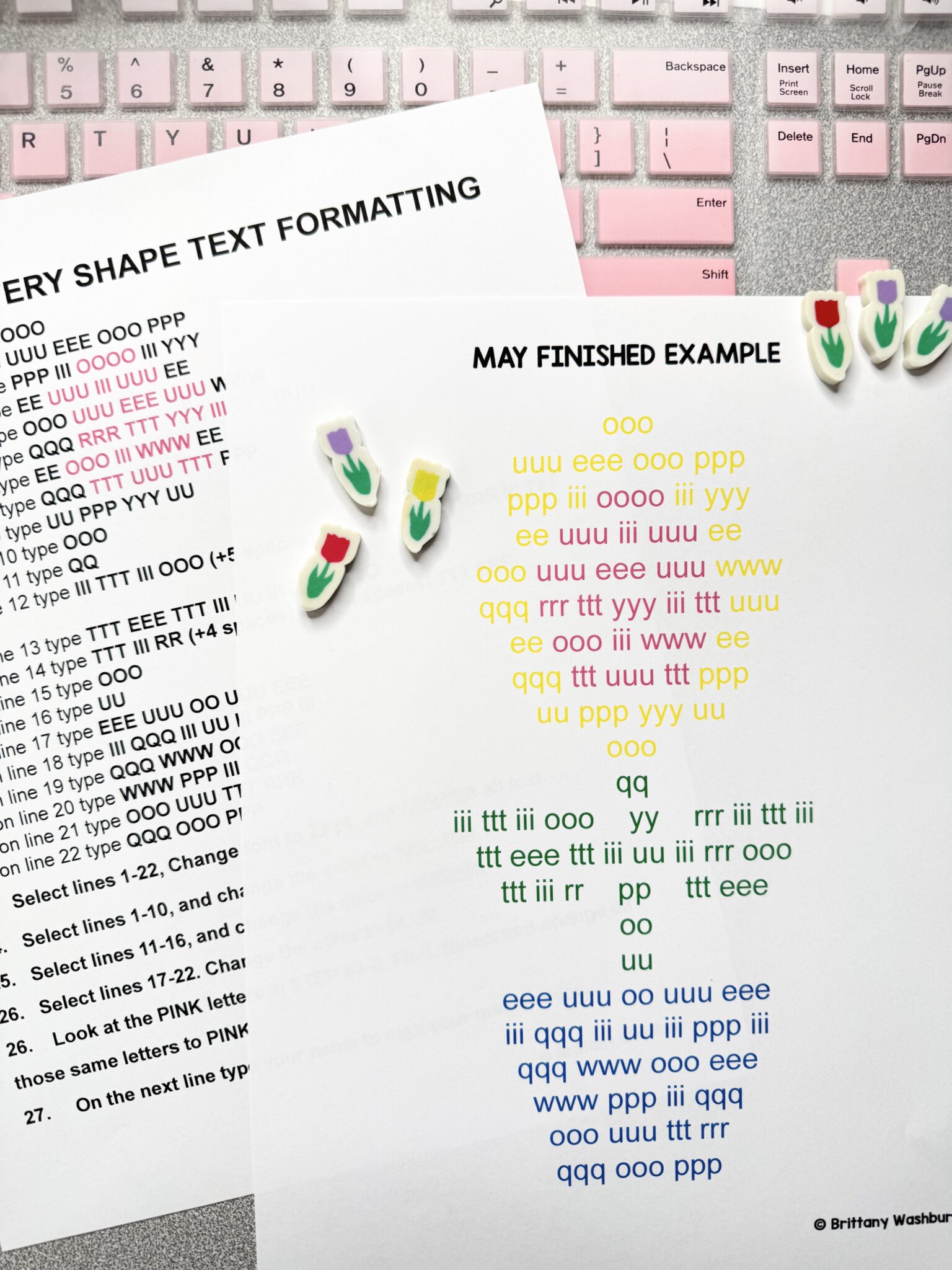 Text Formatting Activities for Typing & Word Processing Practice