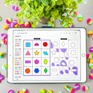 Shape Matching Holidays Digital Secret Picture Tile Puzzles