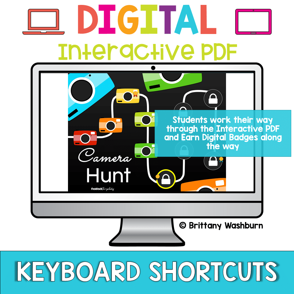 Keyboard Shortcuts Camera Theme Interactive PDF