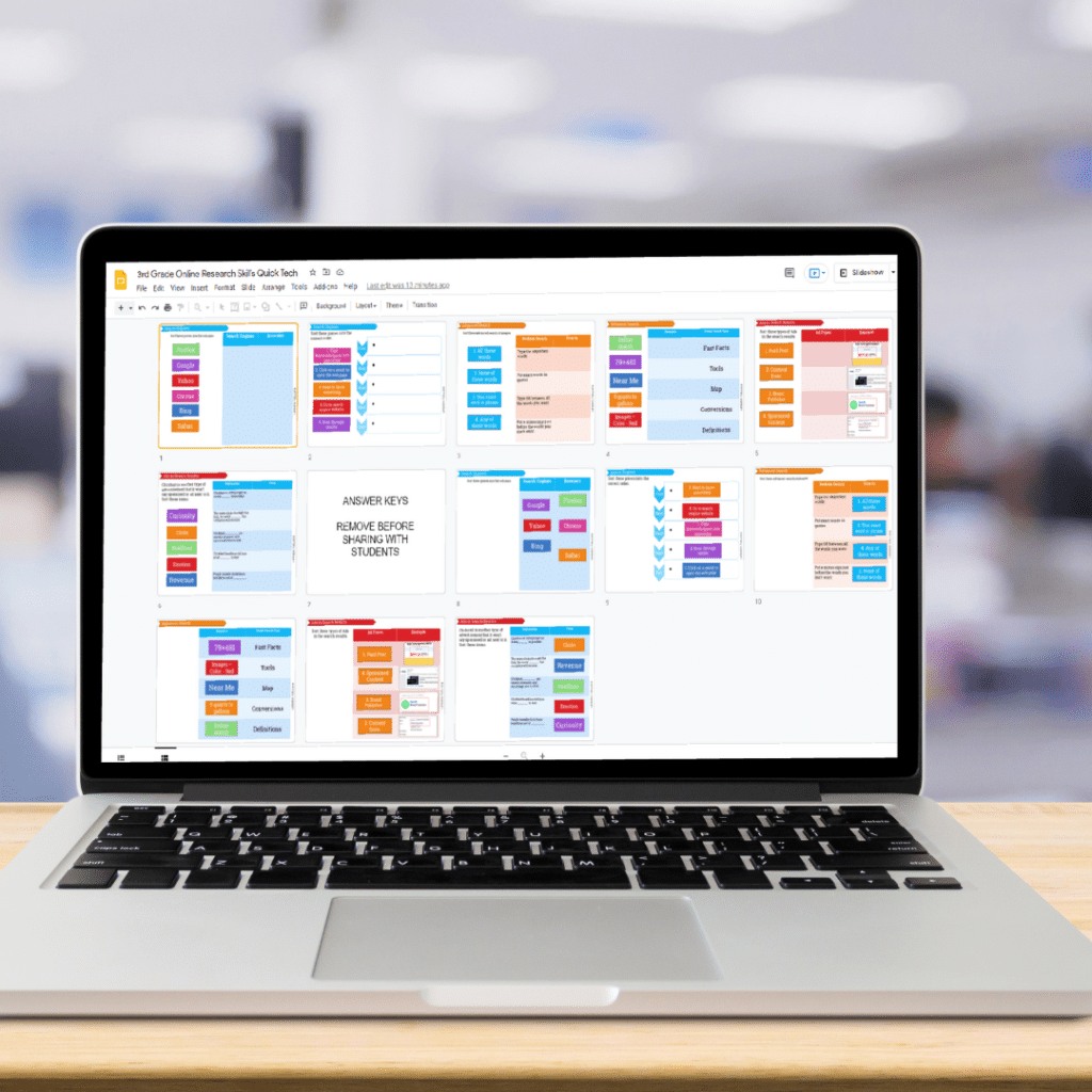 Quick Tech Activities 3rd Grade Bundle