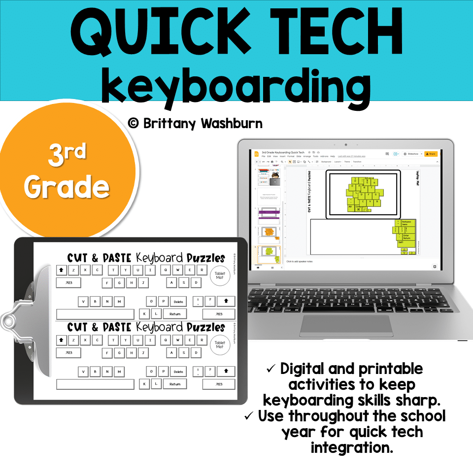 Quick Tech Activities 3rd Grade Bundle