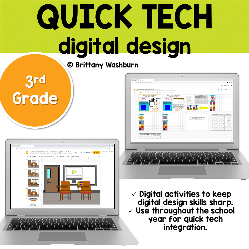 Quick Tech Activities 3rd Grade Bundle