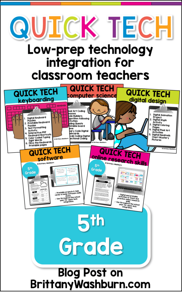 5th Grade Technology Integration with Quick Tech