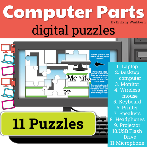 Computer Parts Digital Puzzles