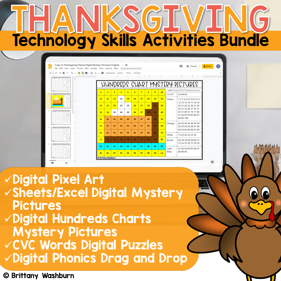 Thanksgiving Tech Skills Activities Bundle