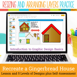 Gingerbread House Graphic Design Lesson and Activity