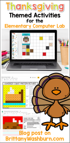 Thanksgiving Themed Activities for the Elementary Computer Lab