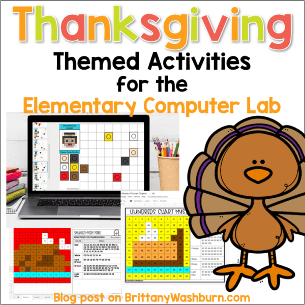 Thanksgiving Themed Activities for the Elementary Computer Lab