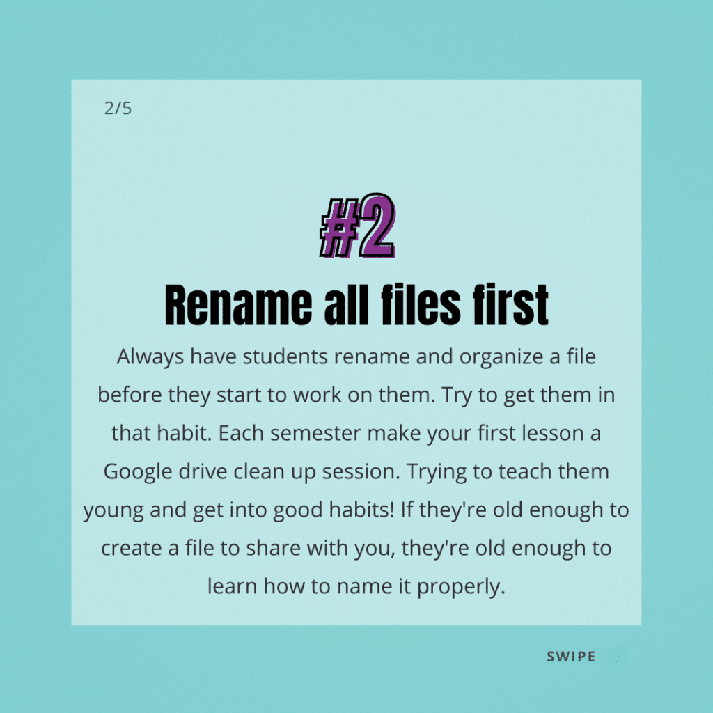 20 Tips for Teaching Students to Organize their Google Drive