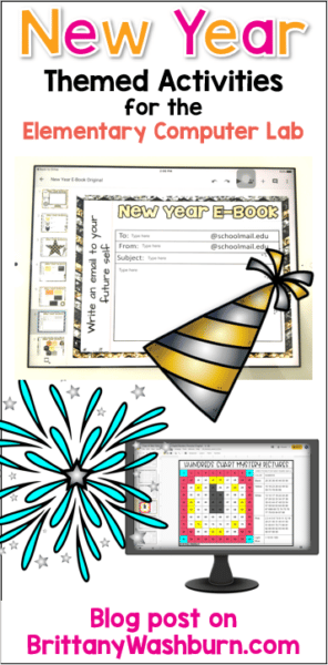 New Years Themed Activities for the Elementary Computer Lab
