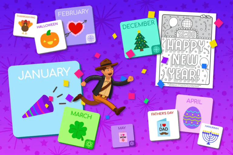 New Years Themed Activities for the Elementary Computer Lab