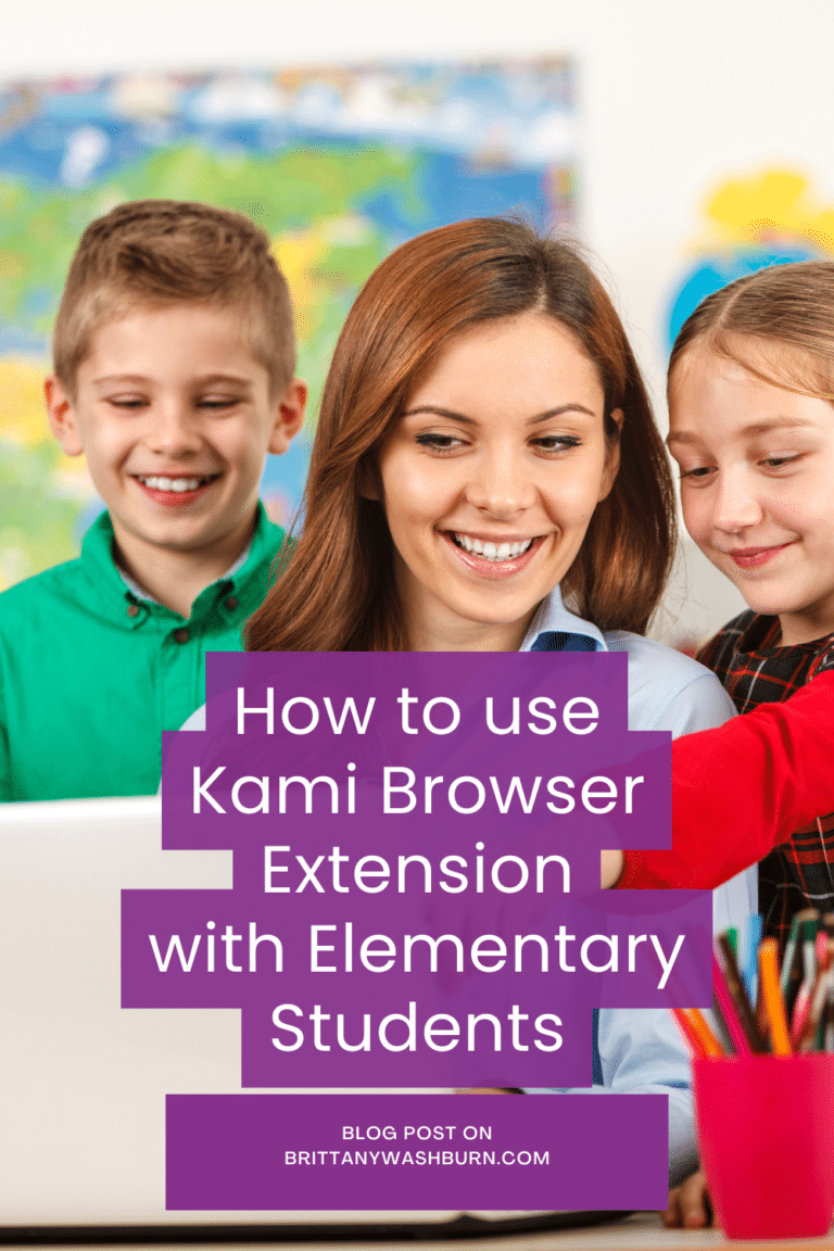 How to use the Kami Browser Extension with Elementary Students