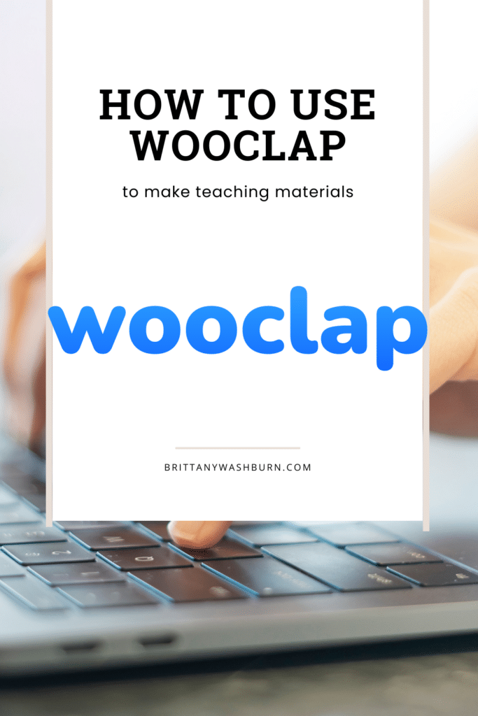 How to use Wooclap to Make Teaching Materials
