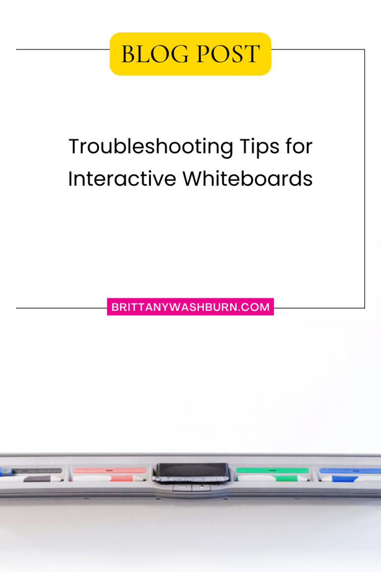 Troubleshooting Tips for Interactive Whiteboards