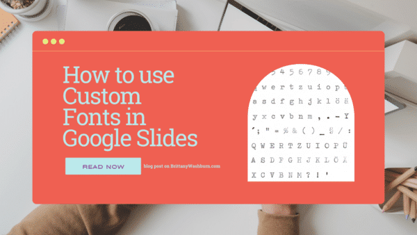 How to use Custom Fonts in Google Slides