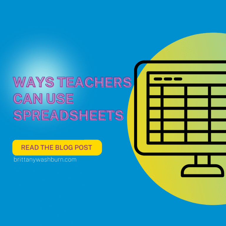 Ways Teachers can use Spreadsheets in the Classroom