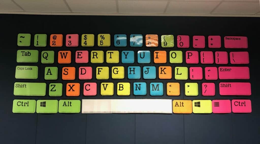 Technology Themed Decor Giant Keyboard for the Computer Lab
