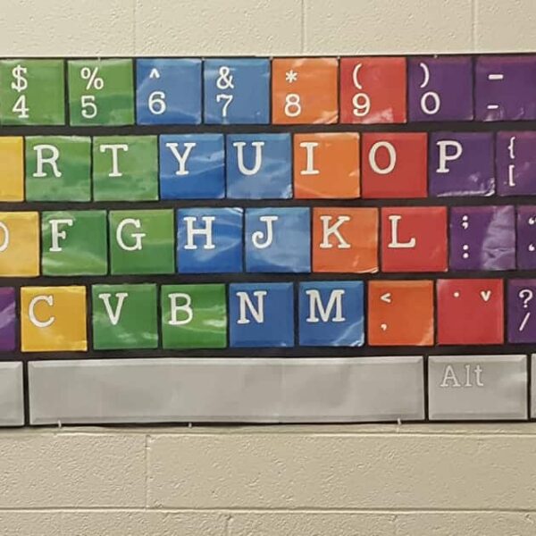 Technology Themed Decor Giant Keyboard for the Computer Lab