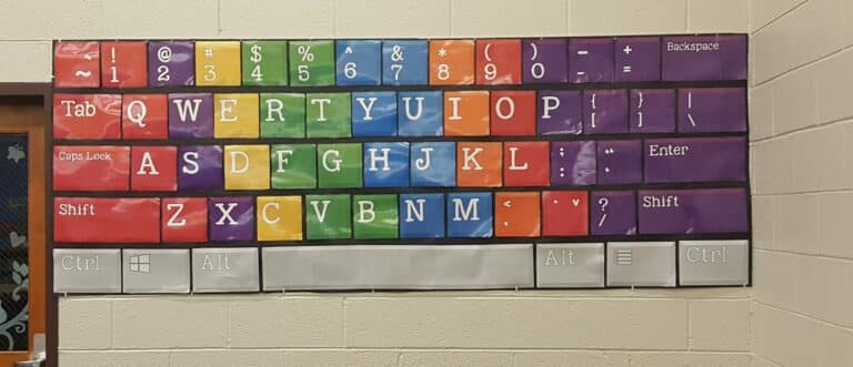 Technology Themed Decor Giant Keyboard for the Computer Lab