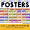 Digital Citizenship Strategies Posters Bulletin Board