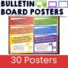 Digital Citizenship Strategies Posters Bulletin Board