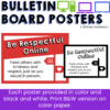 Digital Citizenship Strategies Posters Bulletin Board