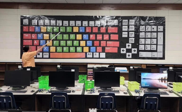 Technology Themed Decor Giant Keyboard for the Computer Lab