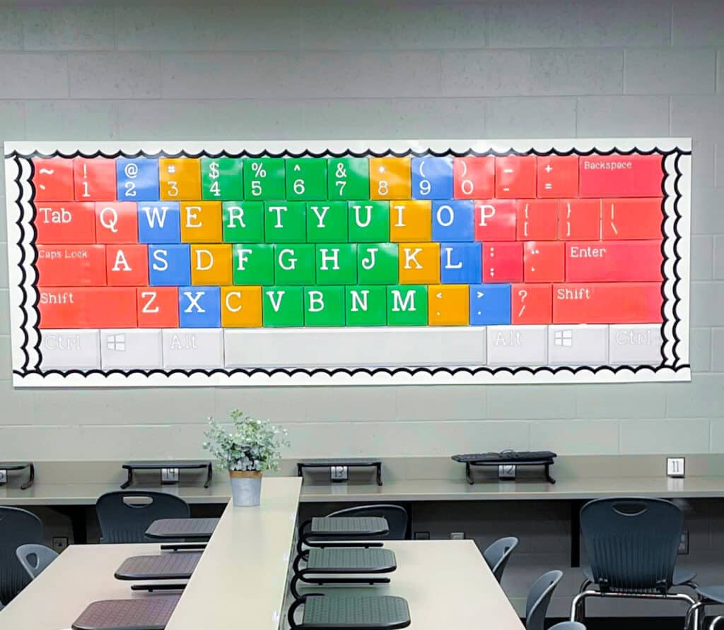 Technology Themed Decor Giant Keyboard for the Computer Lab