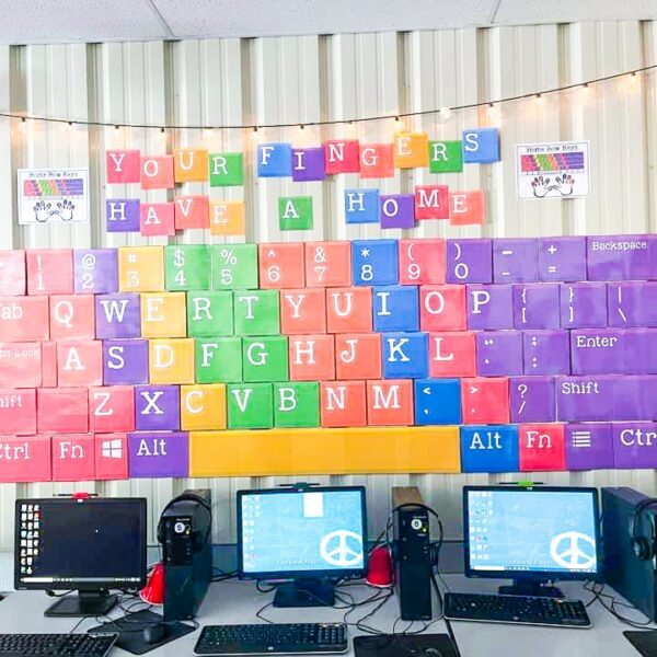 Technology Themed Decor Giant Keyboard for the Computer Lab