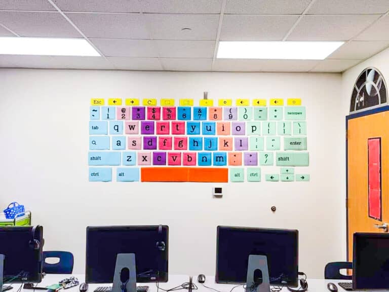 Technology Themed Decor Giant Keyboard for the Computer Lab