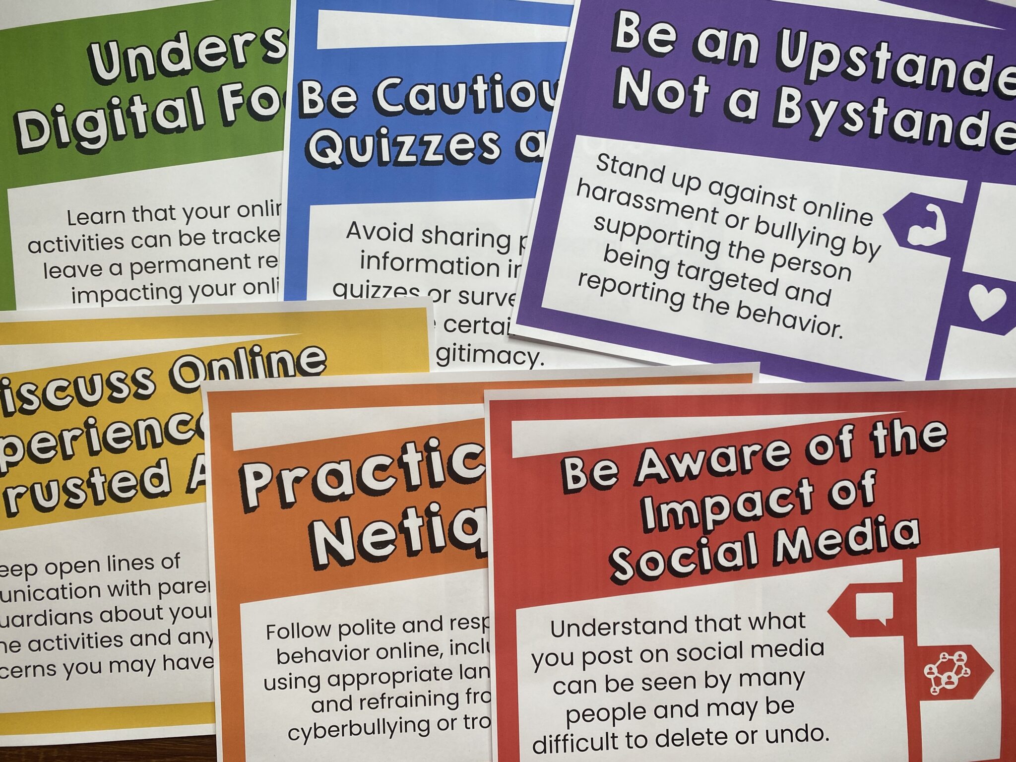 Digital Citizenship Strategies Posters Bulletin Board
