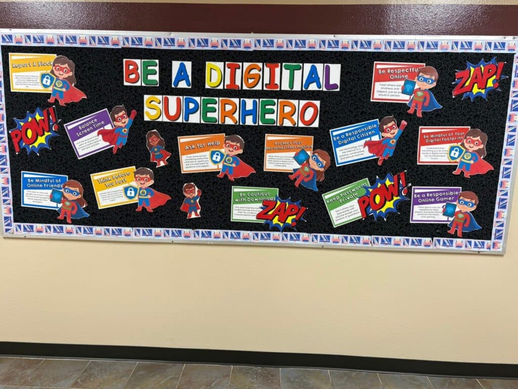 Digital Citizenship Strategies Posters Bulletin Board