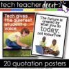 Technology Themed Decor Quote Posters