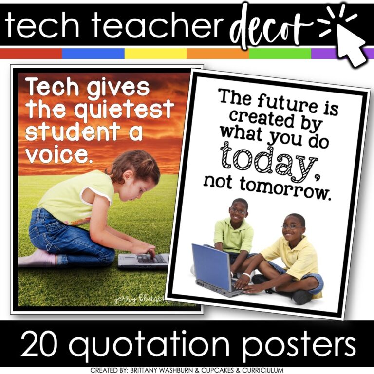 Technology Themed Decor Quote Posters